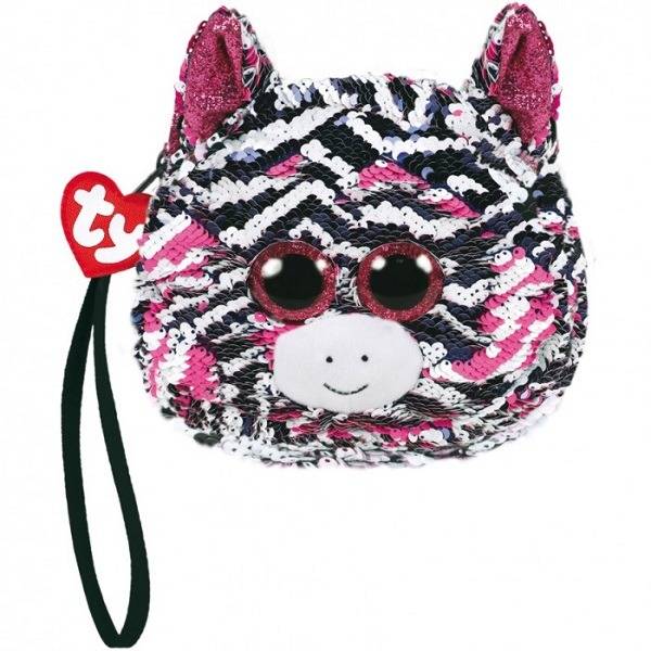 Ty Fashion flitteres oldaltáska Zoey zebra fonott pántokkal ...